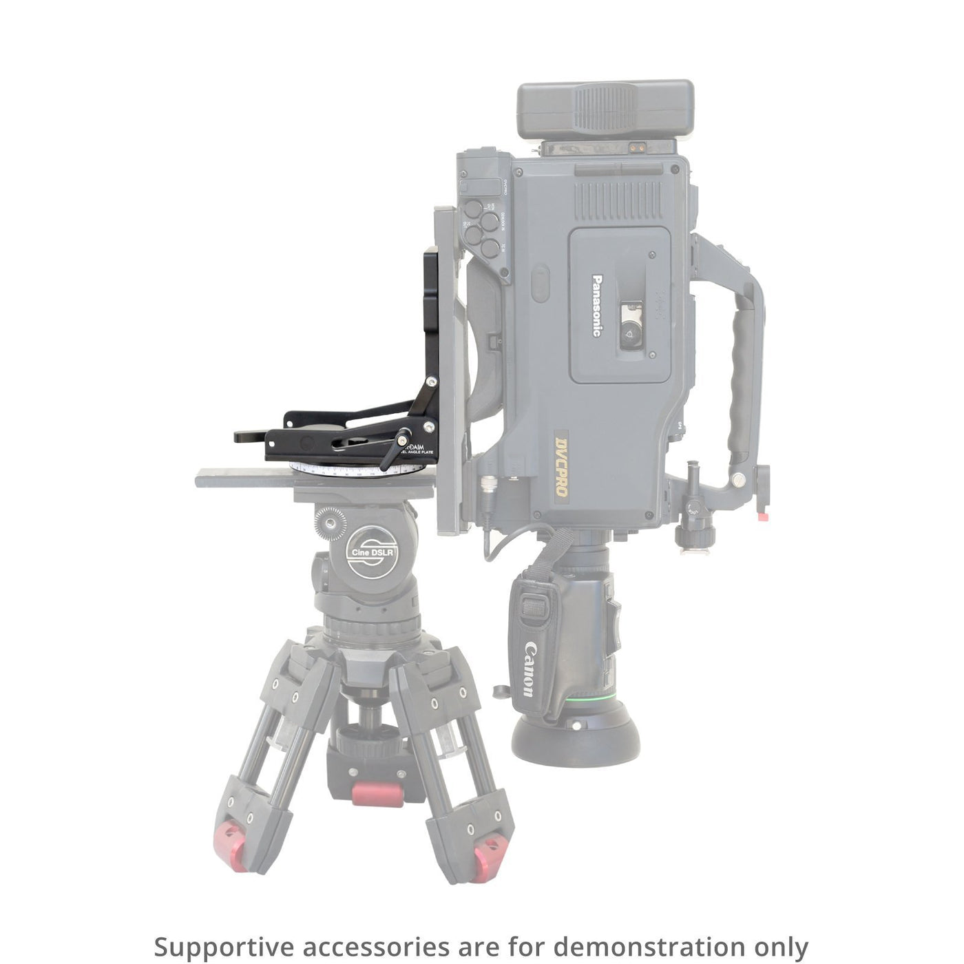 Proaim Swivel Pan Tilt Wedge Leveling Camera Plate, 25kg/55lb Payload