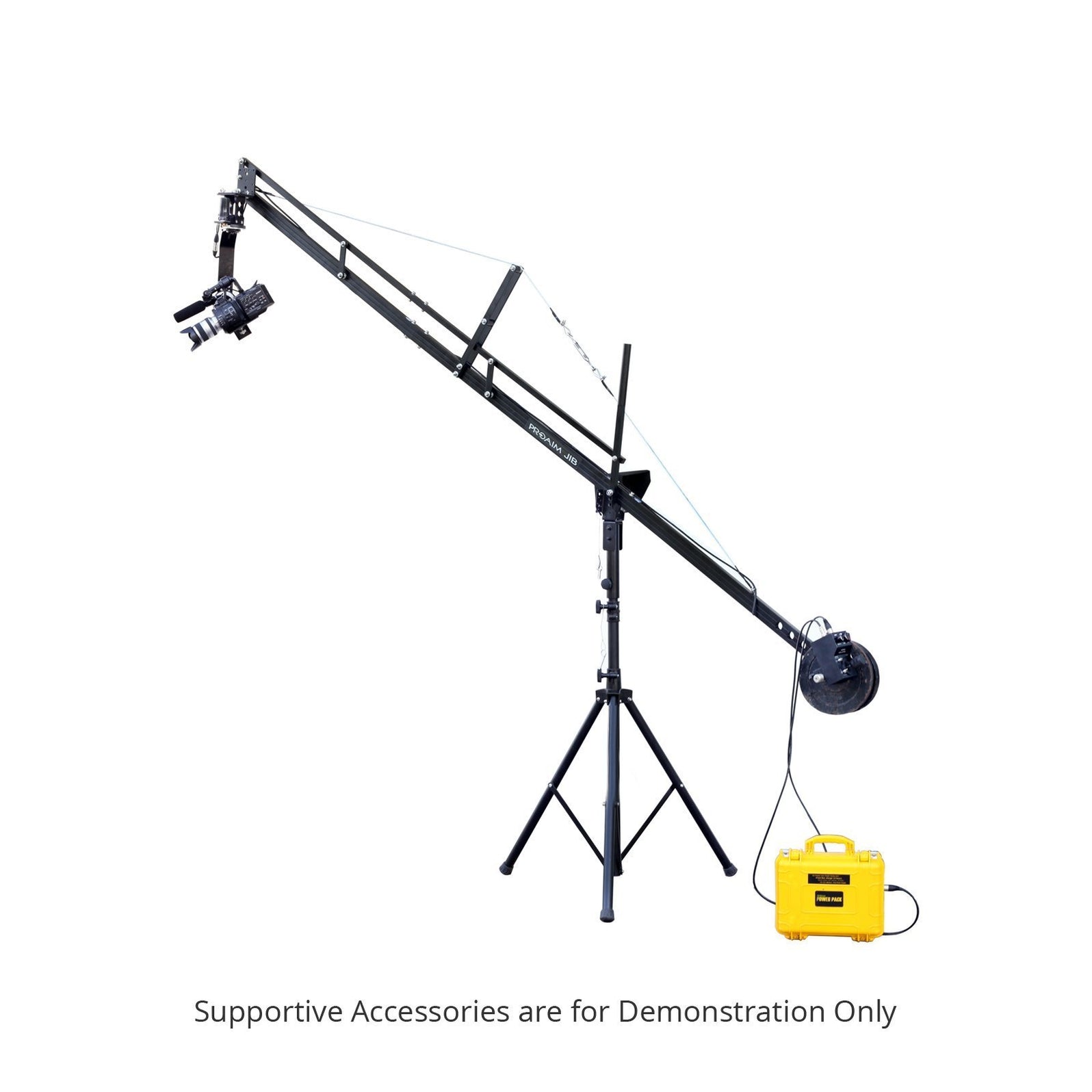 PROAIM 9FT Camera Jib with Jib Stand, Jr. Pan-Tilt Head — Flyfilms
