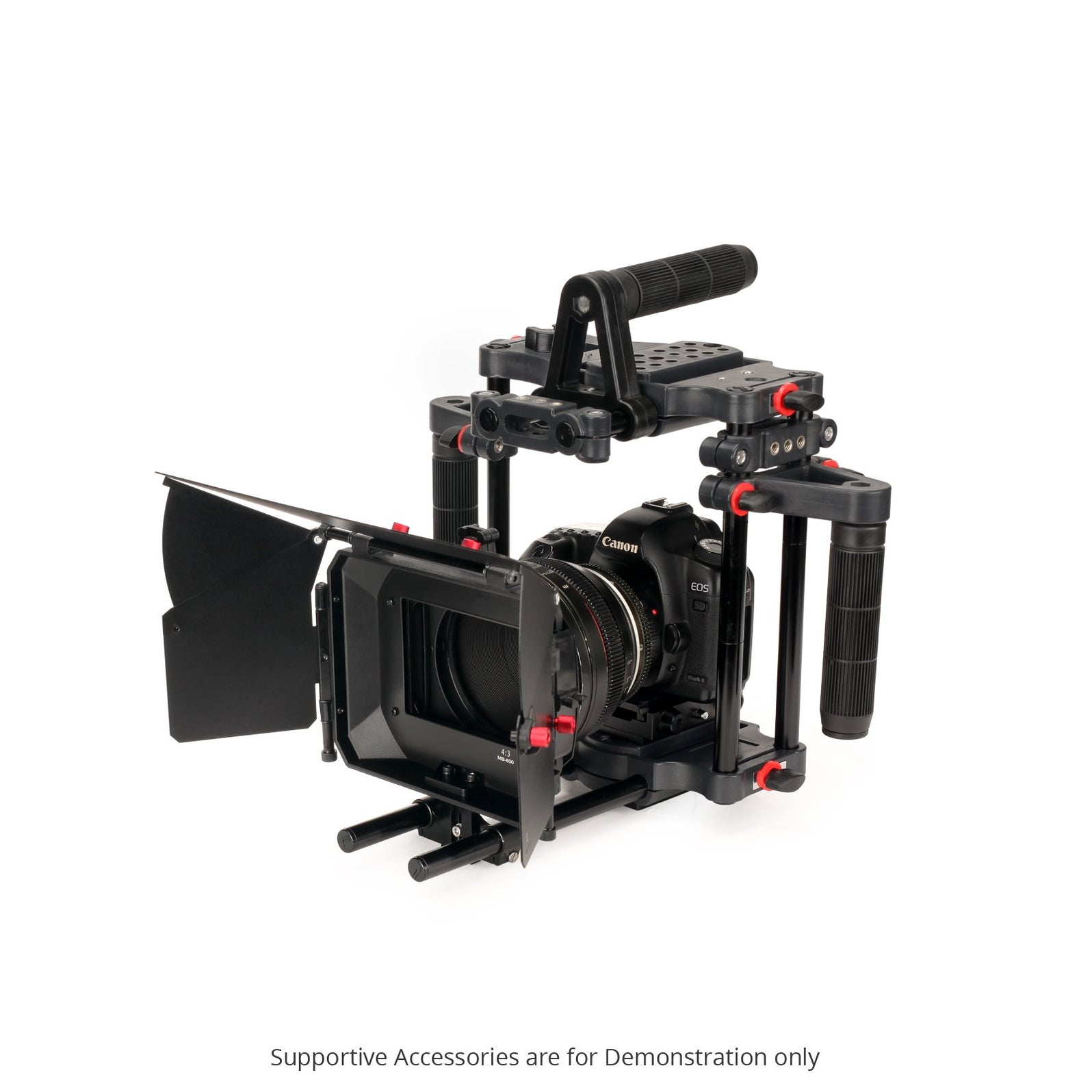 Filmcity Power DSLR Camera Cage with MB-600 Sunshade Matte Box Combo K ...