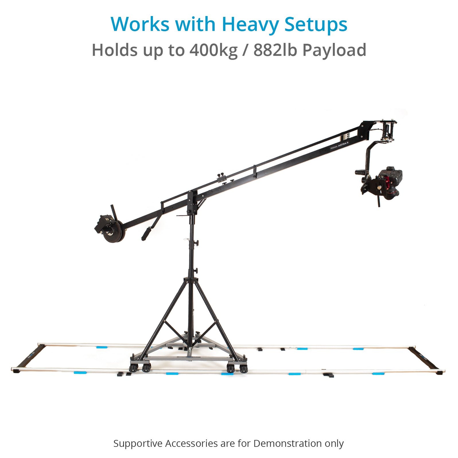Proaim 12ft Heavy Duty Aluminum Track for Camera Dolly Tripod