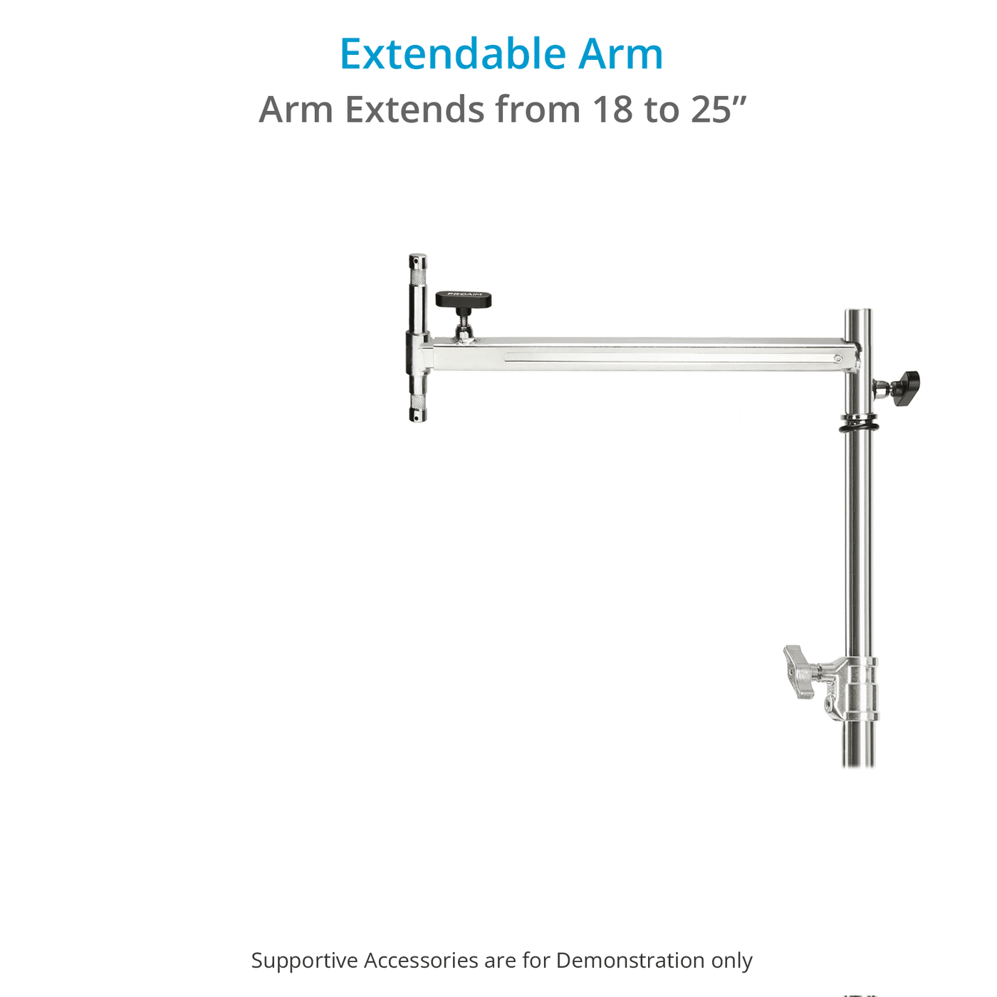 Proaim Linkon 5/8" Offset Arm with 2 Pins for Lights & Lighting Accessories